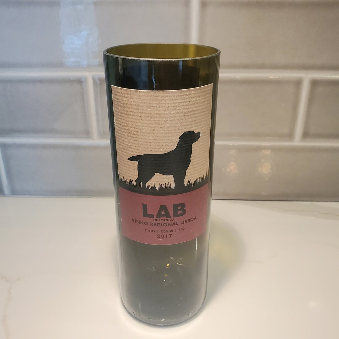 Lab Red Wine Hand Cut Upcycled Wine Bottle Candle Choose Your Scent - Etsy