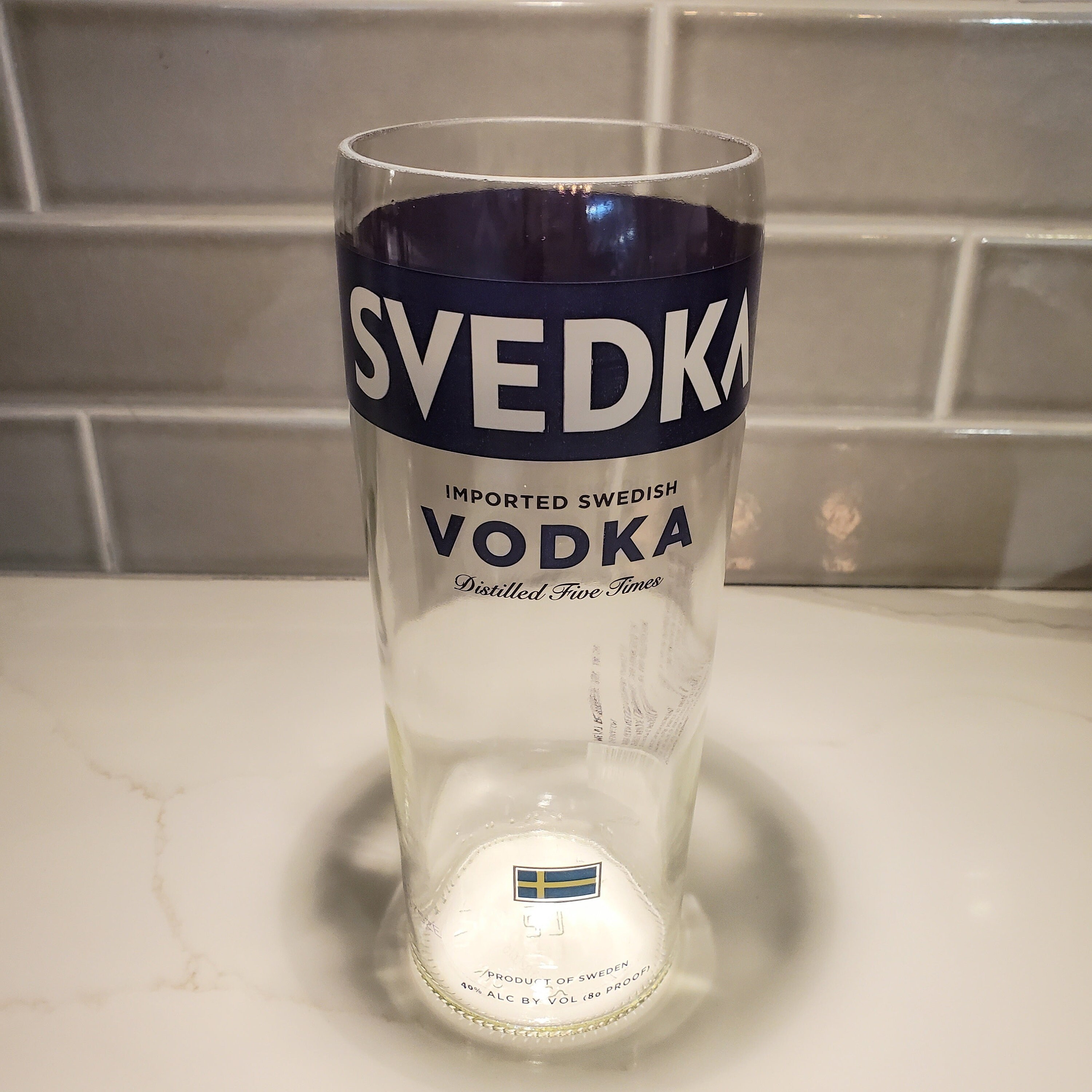 Svedka Vodka 1L Hand Cut Upcycled Liquor Bottle Candle Choose Your ...