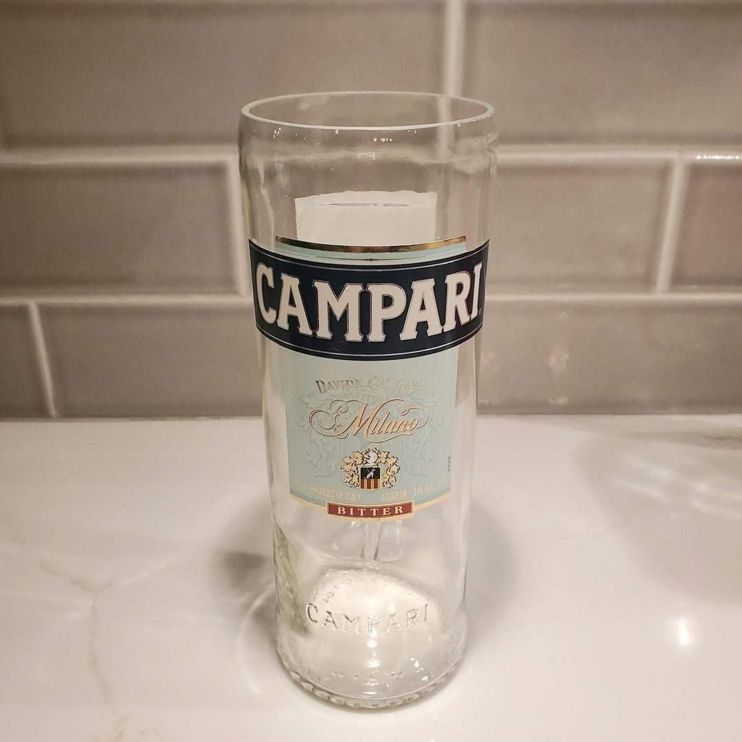 Campari 750ml Hand Cut Upcycled Liquor Bottle Candle Choose - Etsy