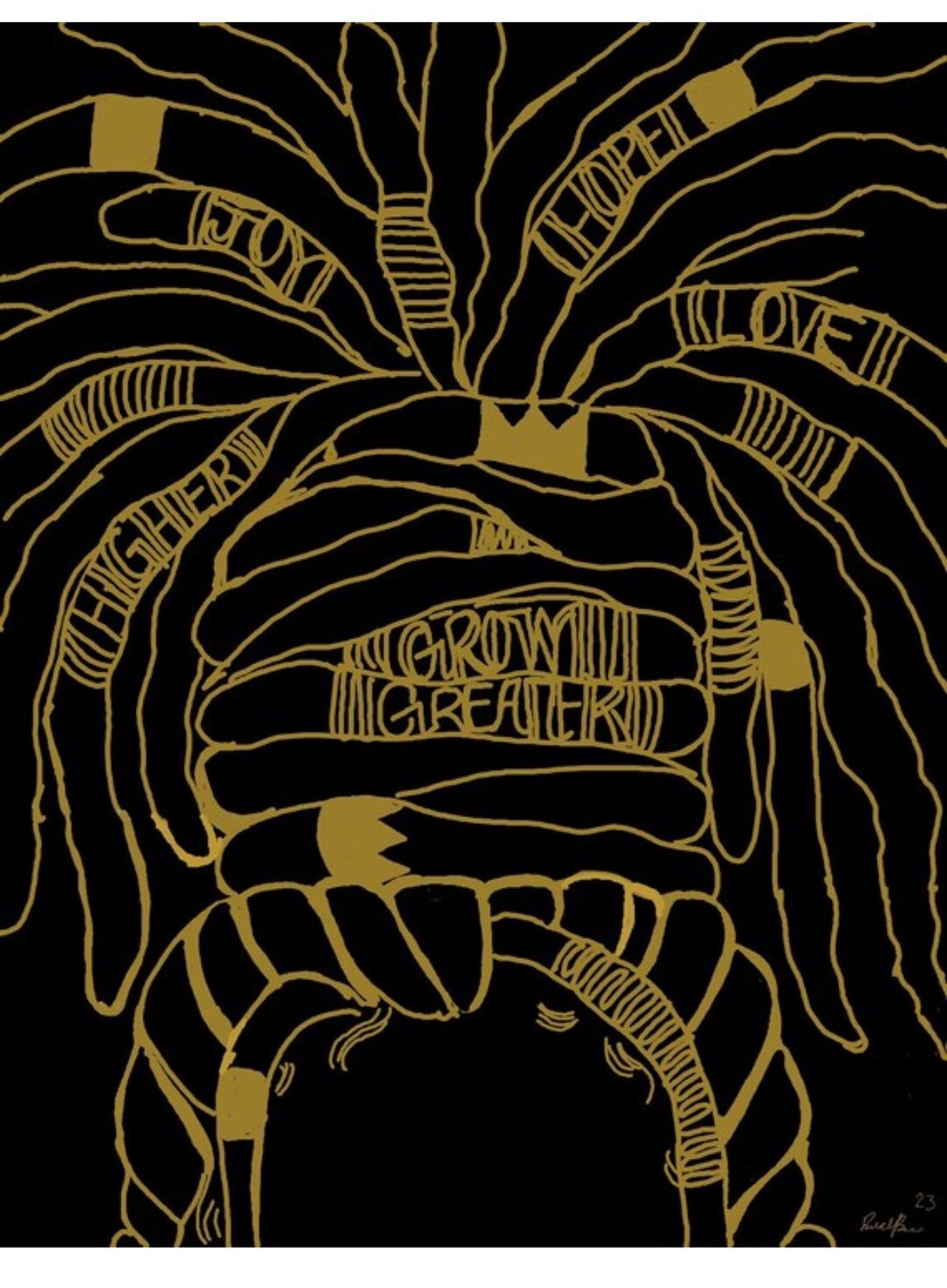 Digital Download Print, Loc Queen,black Woman Locs, Unique Home Decor ...