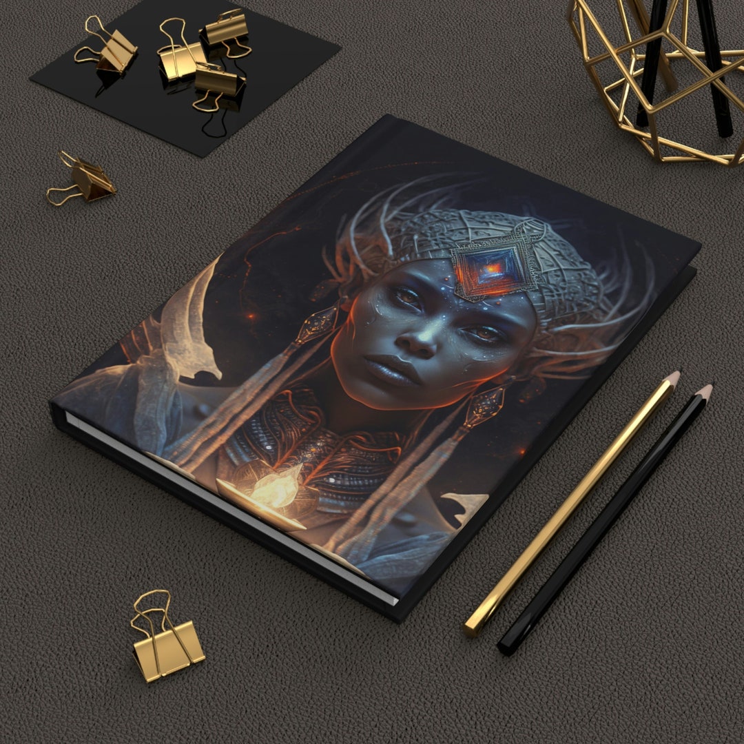 Thea - Beautiful Empress Princess Fantasy Sci-fi Art Hardcover Journal ...