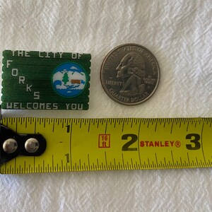 The City of Forks Welcomes You Sign Lapel Pin - Forks WA - Etsy