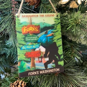Forks Famous Sightings Sasquatch Ornament - Etsy