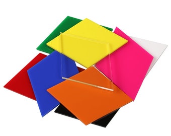 Clear and Colored Acrylic Octagon | Etsy