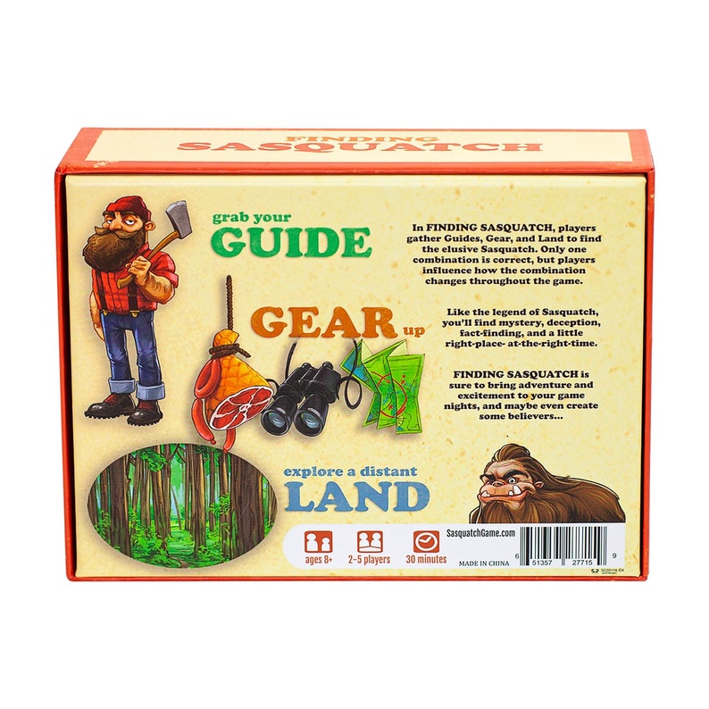 Finding Sasquatch Adventure Card Game Set Sasquatch Bigfoot - Etsy