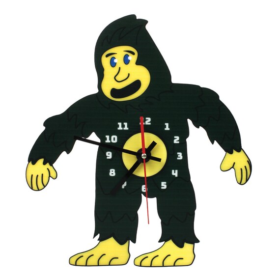 Sasquatch Bigfoot Yeti Acrylic Wall Clock Made in the USA - Etsy