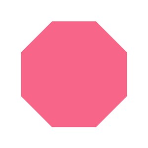 Clear and Colored Acrylic Octagon - Etsy