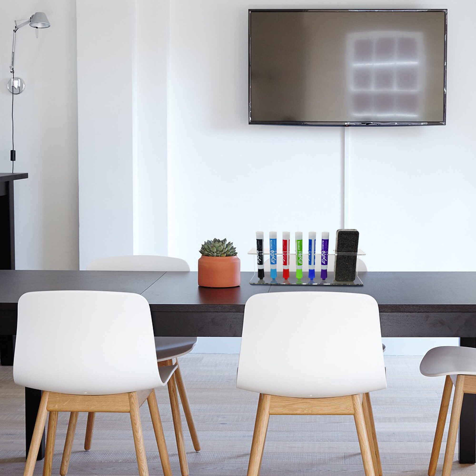 Acrylic Wall Mounted Dry Erase Marker and Eraser Holder. Made | Etsy