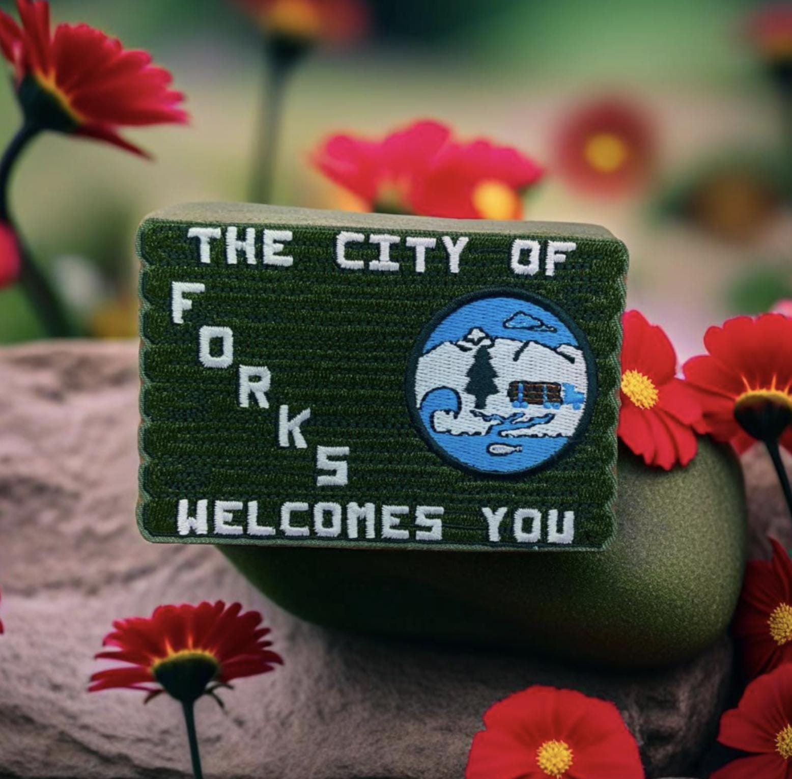 The City of Forks Welcomes You Sign Patch - Etsy