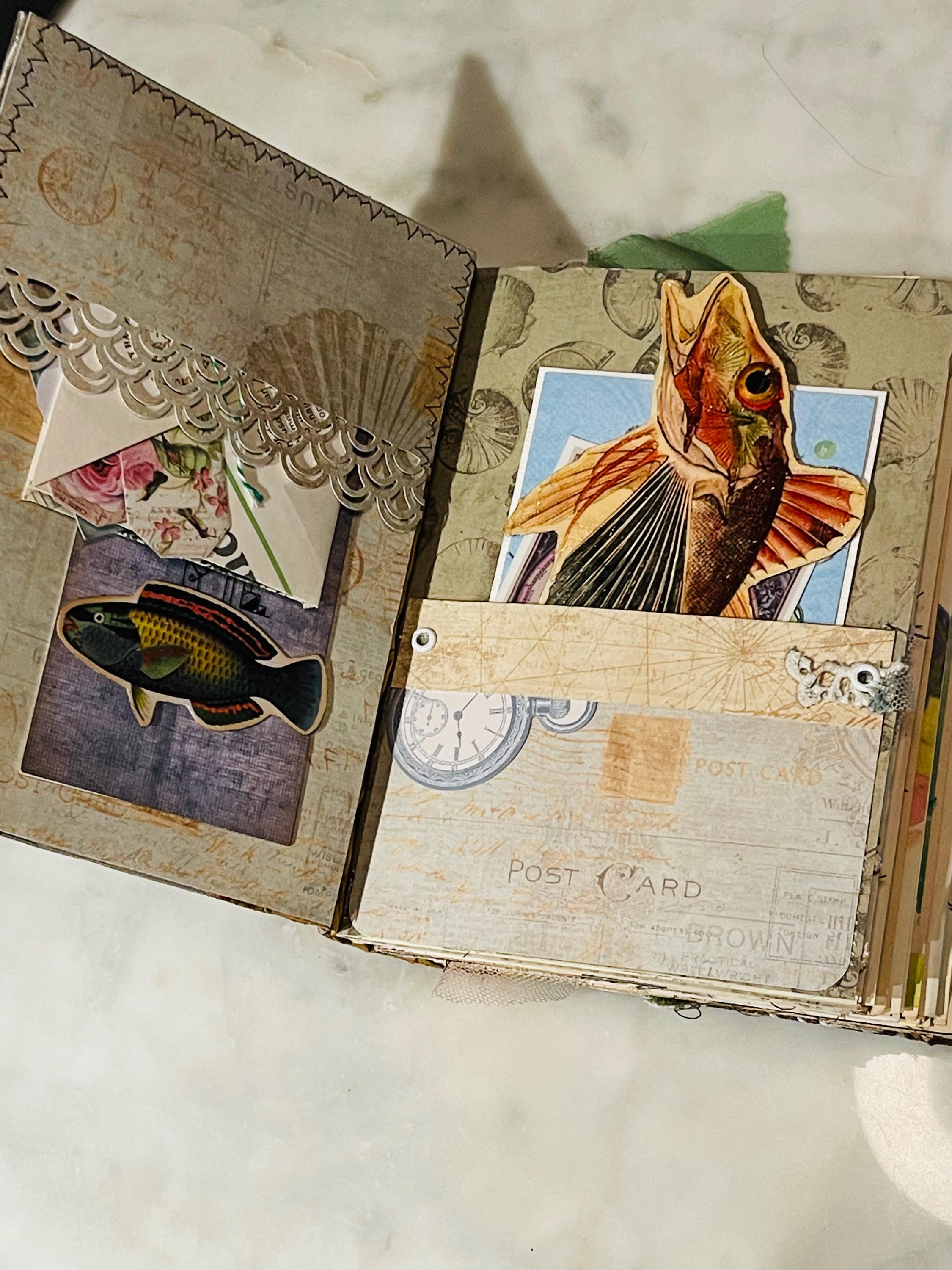 The Mermaids Tale Journal, A5 Size 8 1/2 6 Inches , Handmade Gift ...