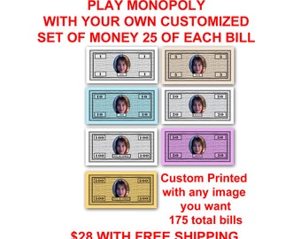 Personalized Custom Play Money Dollars 10 of each 1 5 10 | Etsy