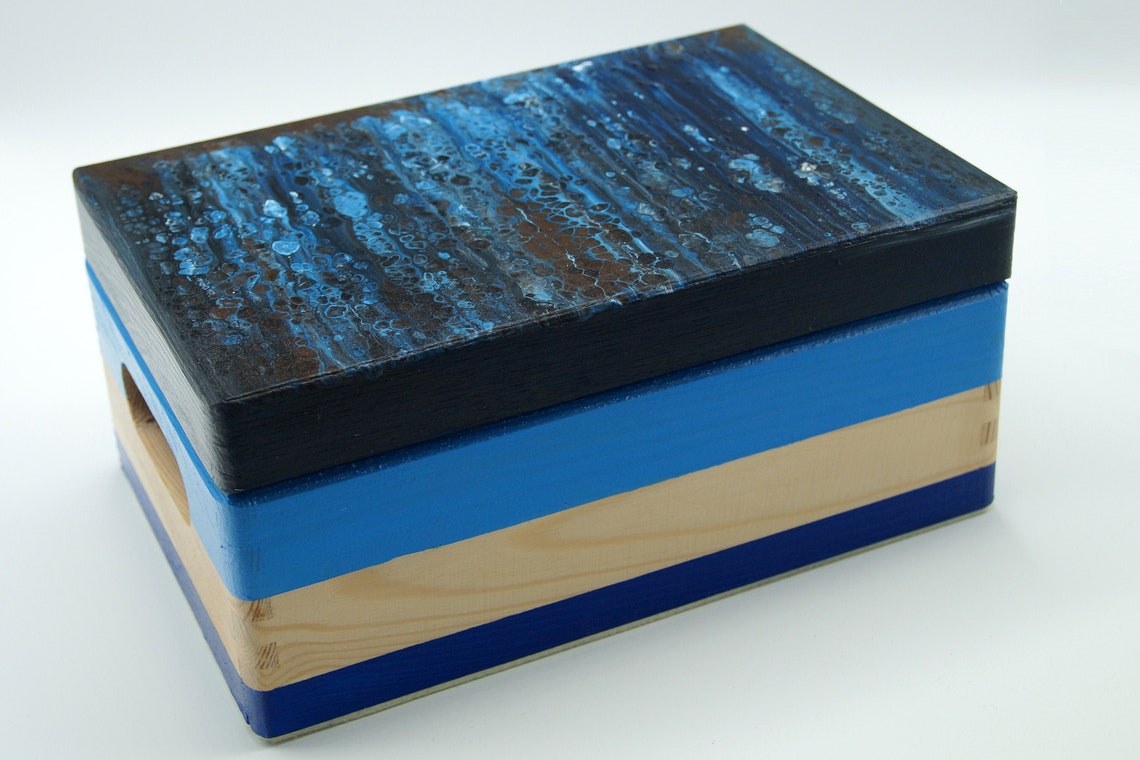 Memory Box Hand-painted Wooden Box as a Gift for Birth - Etsy