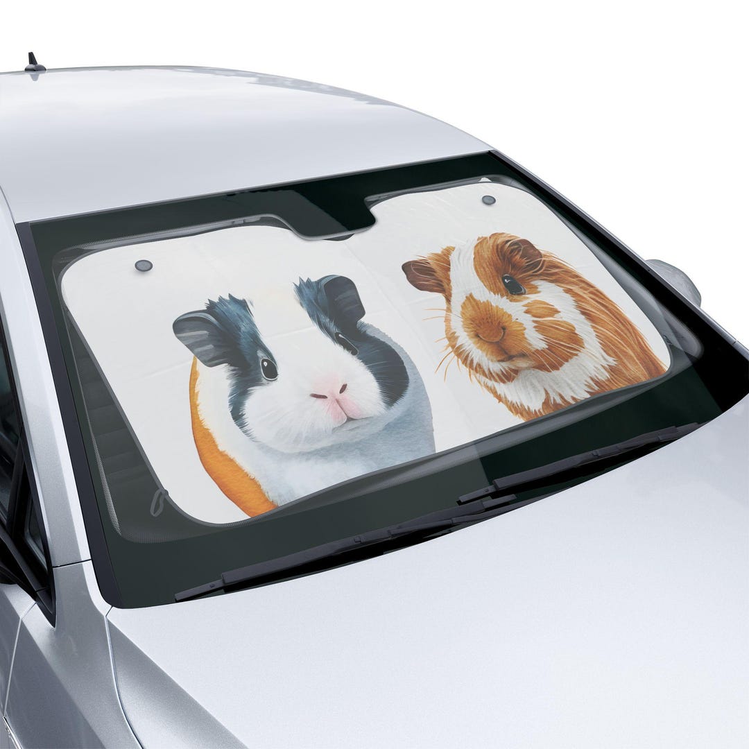 Guinea Pig Sun Shades, Auto Window Shades, Cute Animal Car Accessories ...
