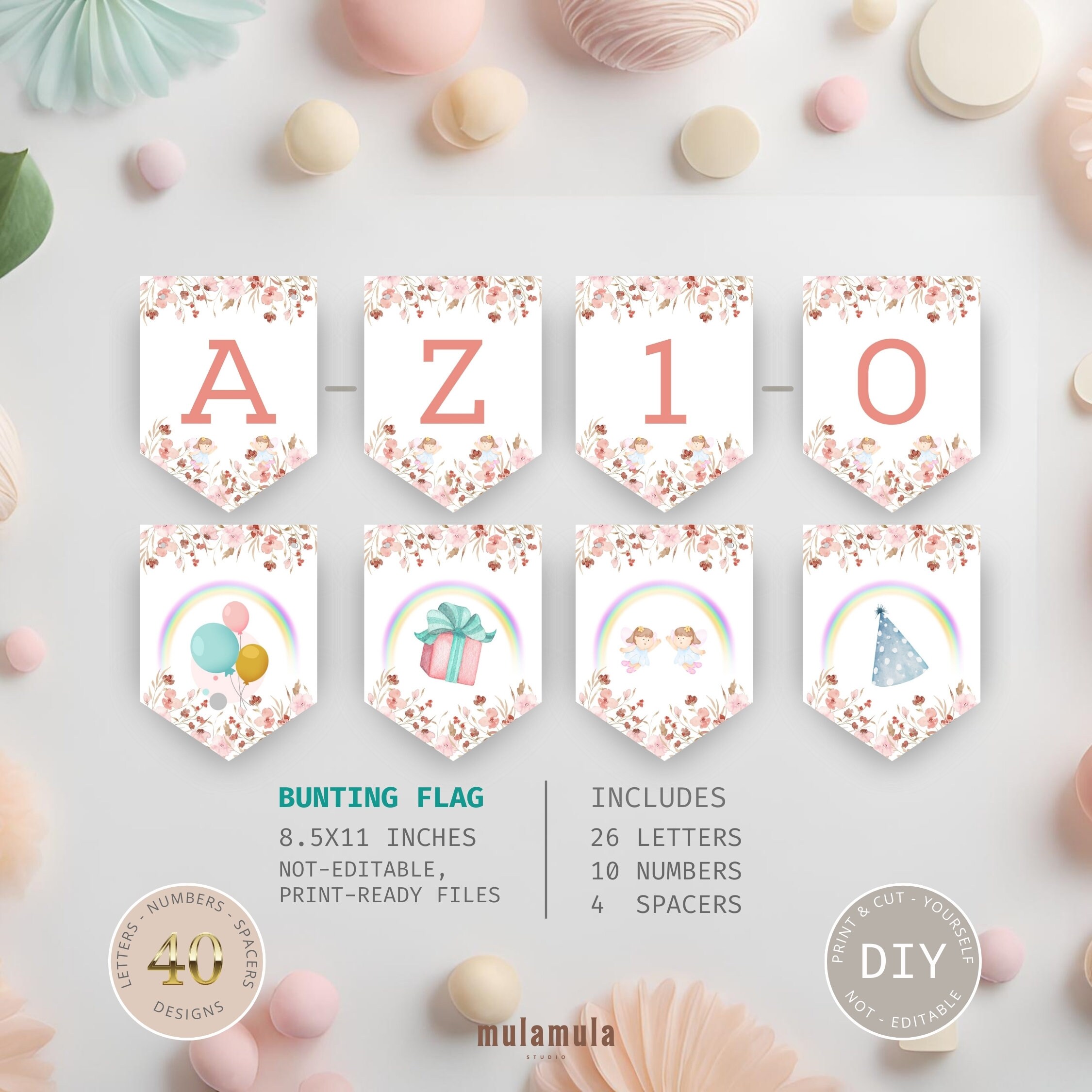 Birthday Banner Enchanted Forest Party Decor Happy Birthday Nursery ...