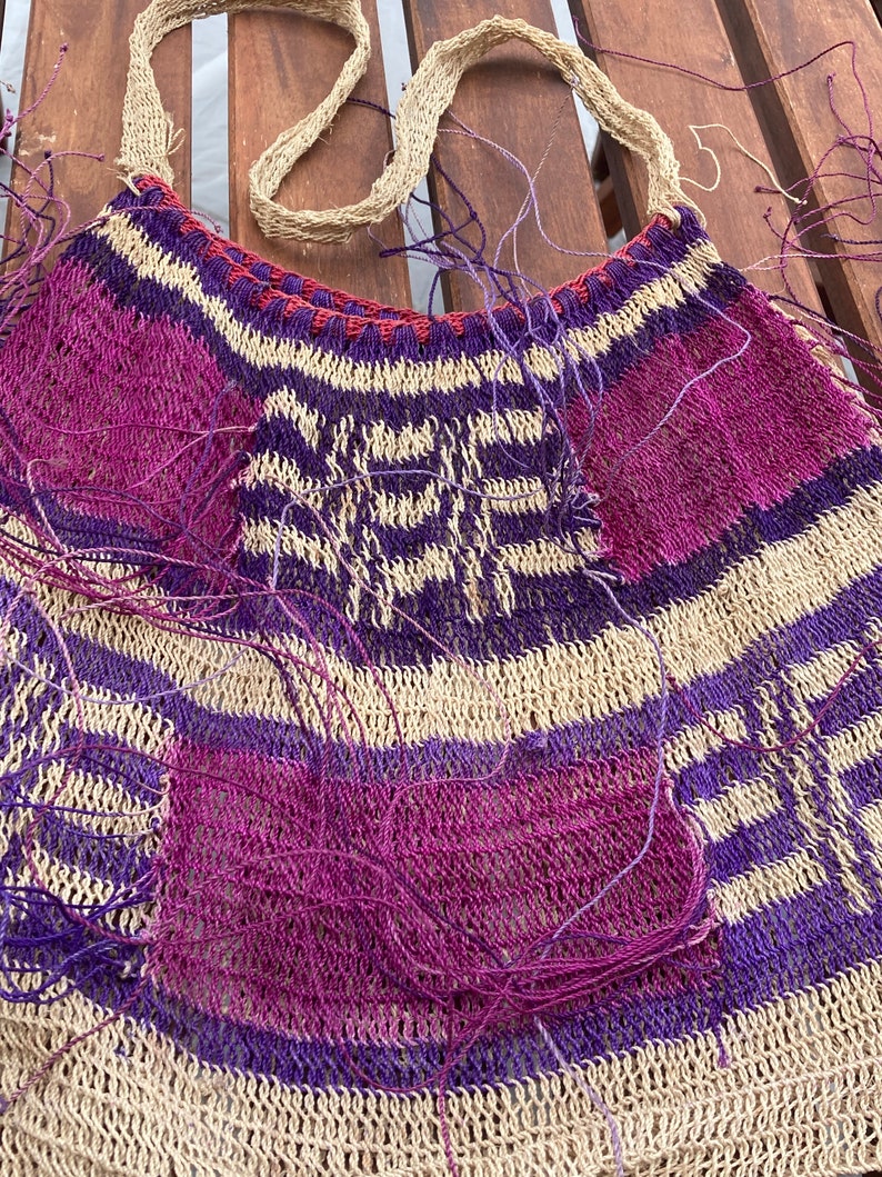 Vintage Bilum Bag. Papua New Guinean Bilum Bag. Handcrafted Bilum ...