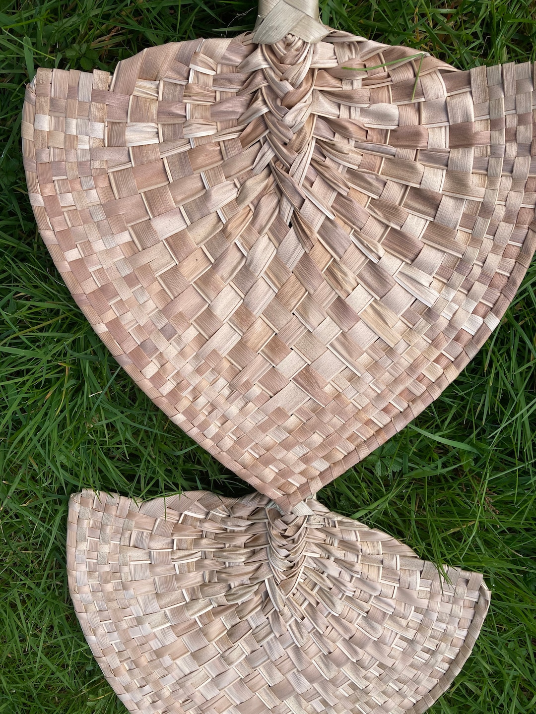 Handmade Coconut Palm Fan, Tropical Island Decor (15x10 Inches) - Etsy