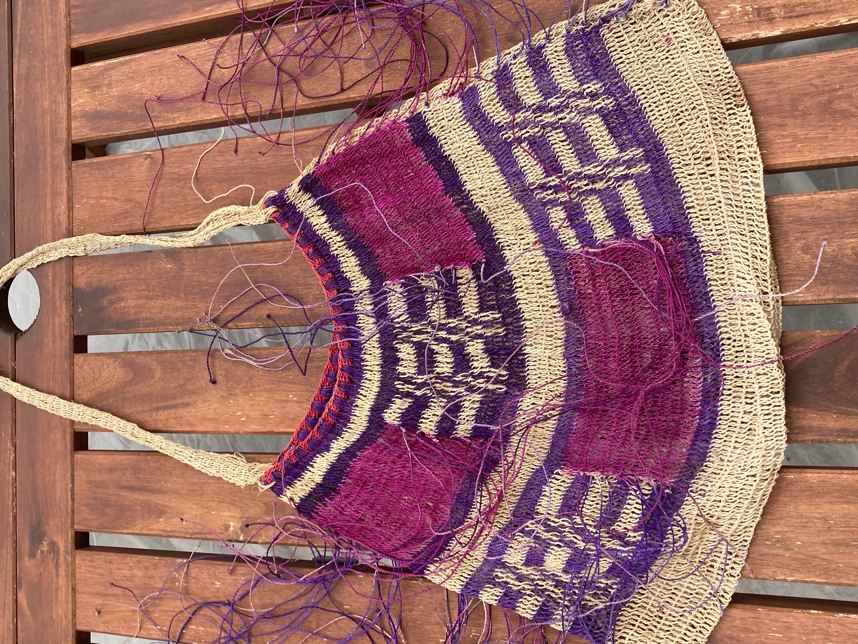 Vintage Bilum Bag. Papua New Guinean Bilum Bag. Handcrafted Bilum ...