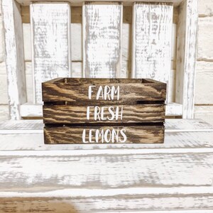 Farm Fresh Lemons Farmhouse Wooden Basket Tiered Tray Home Decor - Etsy