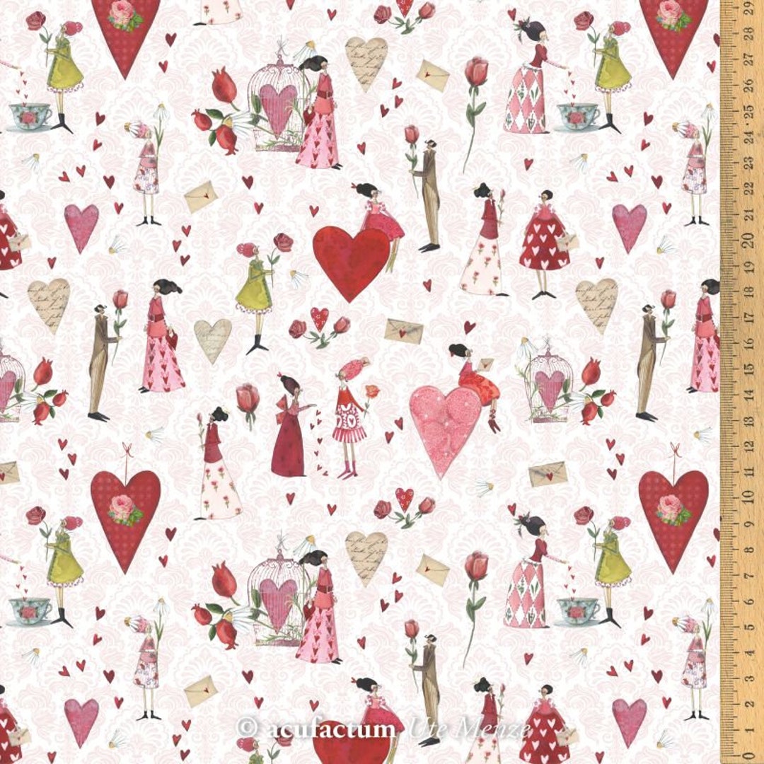 BW-Stoff Liebe Silke Leffler Drescher Acufactum - Etsy.de