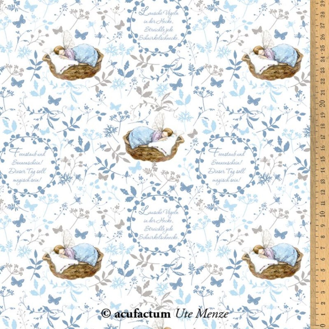 Acufactum Cotton Fabric Fairy Dust and Sunshine 145 Cm Wide 0.5 M ...