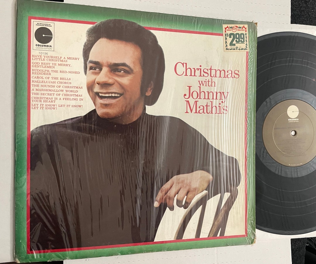 Johnny Mathis “christmas With Johnny Mathis” LP Record Vinyl (in Shrink ...
