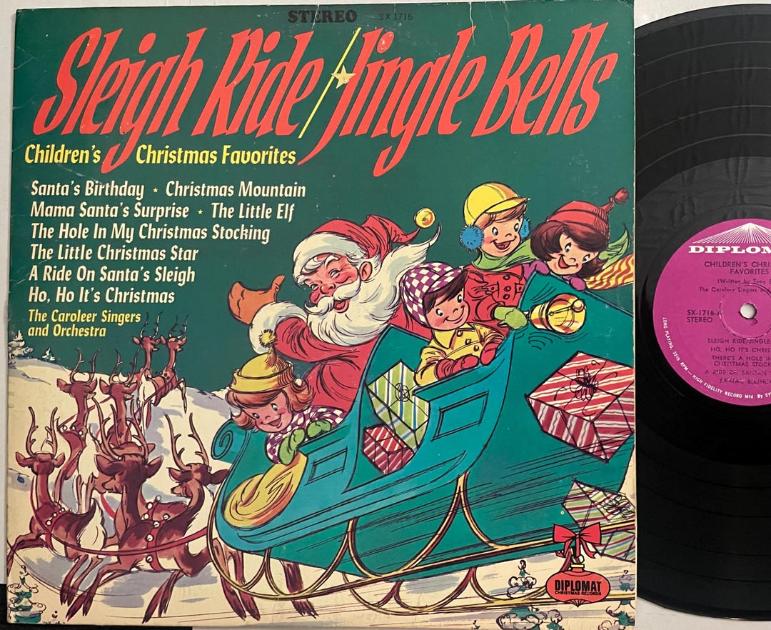 Sleigh Ride Jingle Bells Tony Eira the Caroleers and Orchestra LP ...