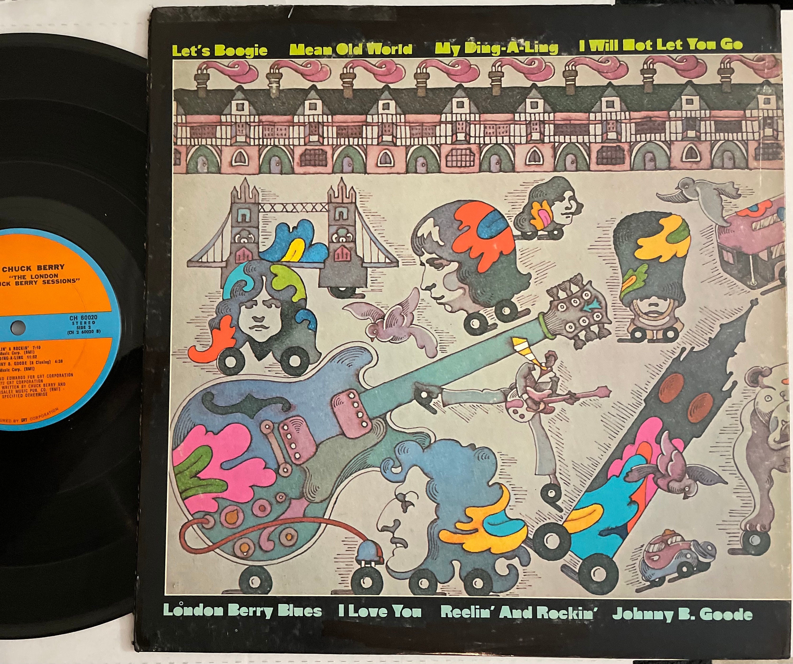 Chuck Berry “the London Chuck Berry Sessions” LP Record Vinyl W ...
