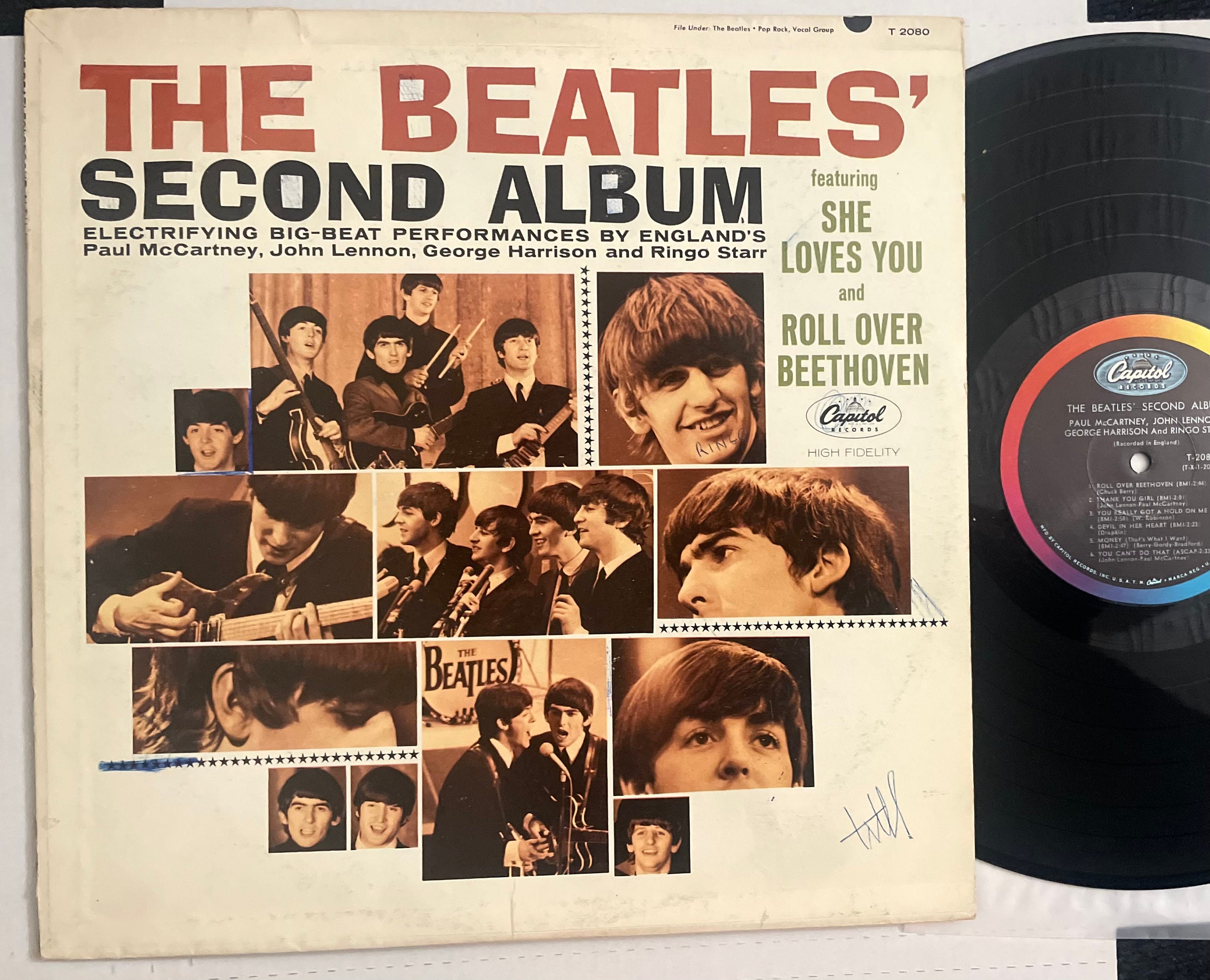 The Beatles Second Album LP Record Vinyl (original) 1960’s - Etsy