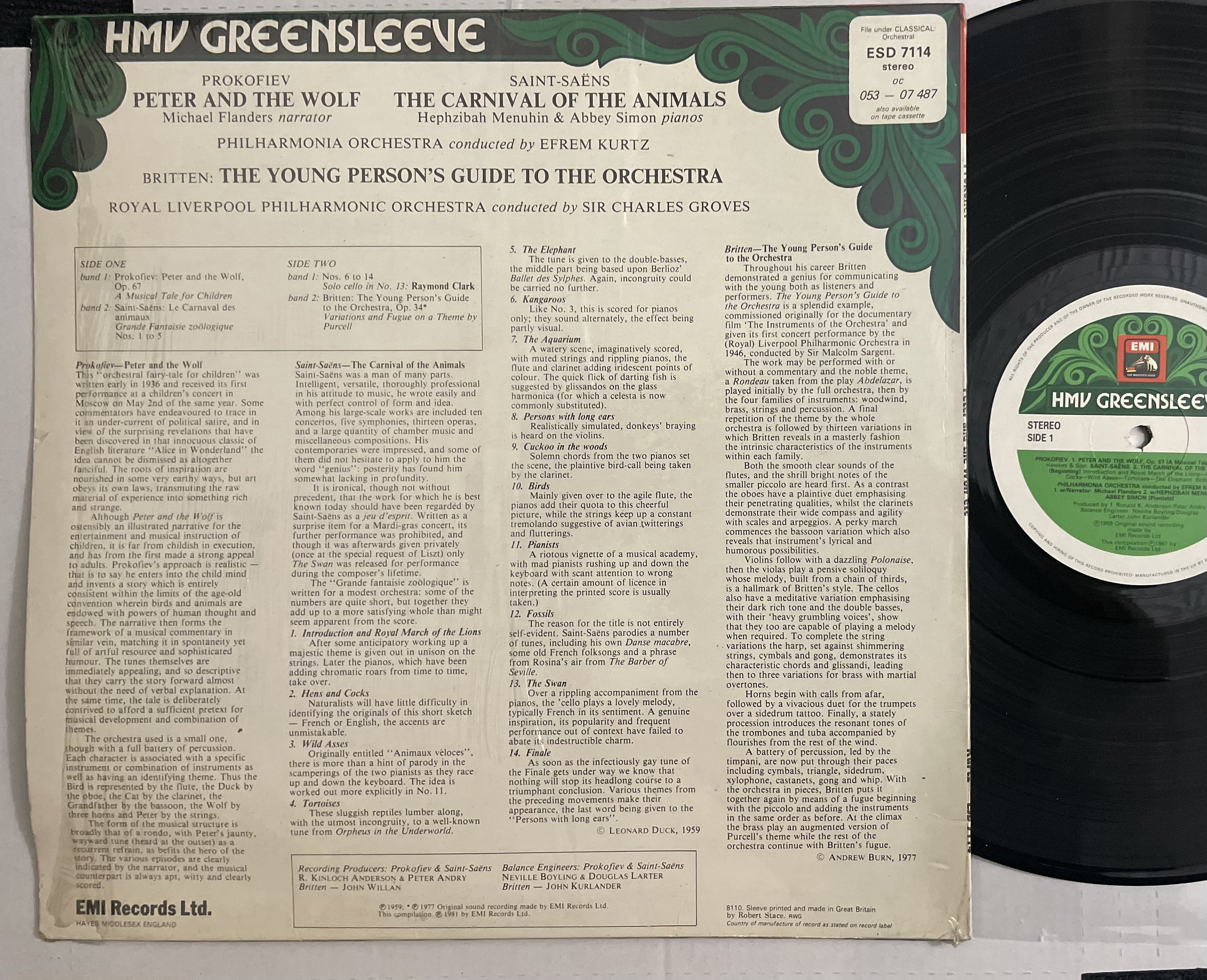 Peter and the Wolf, Carnival of the Animals Young People’s Guide to ...