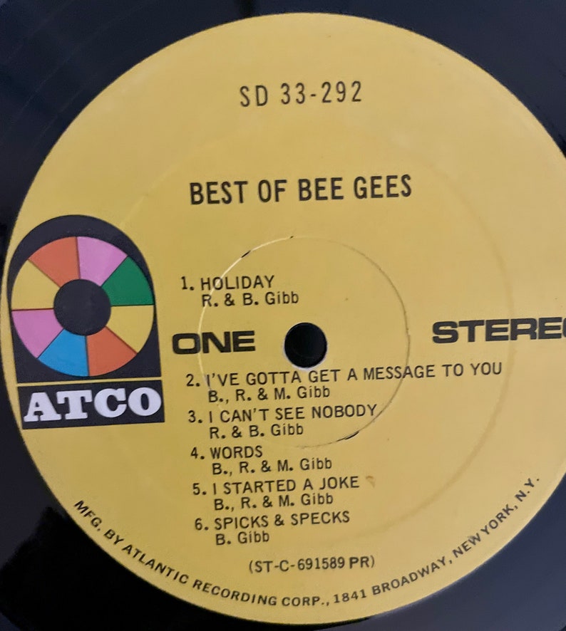 Bee Gees “best of Bee Gees” LP Record Vinyl - Etsy