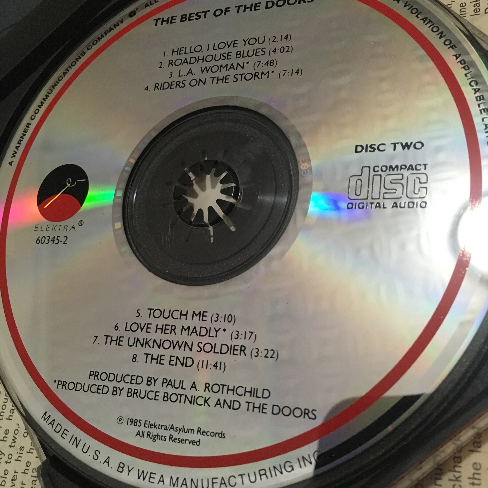 The Doors very Best of the Doors 2 CD Set W/ Booklet - Etsy