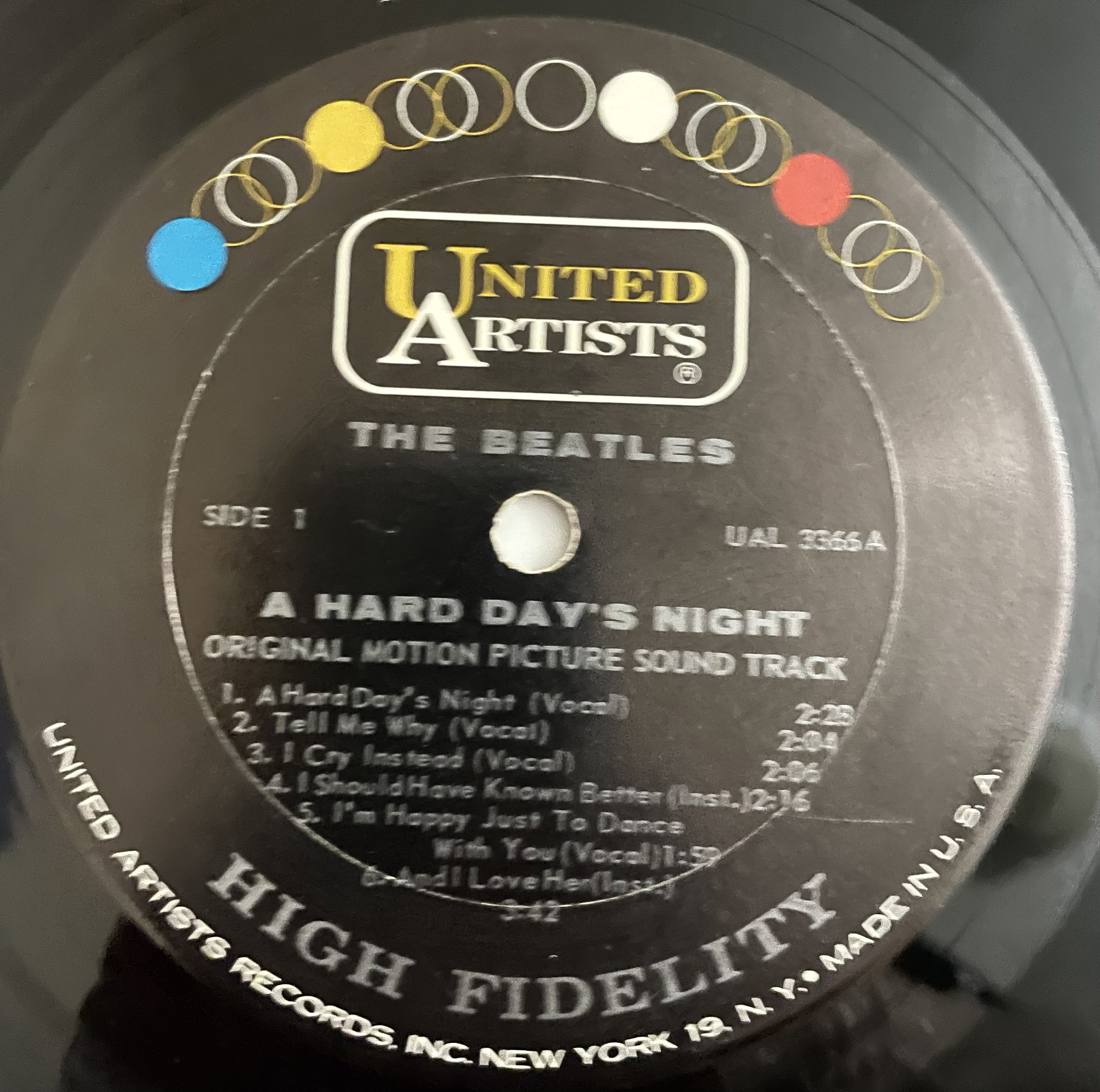 The Beatles “A Hard Day’s Night” LP Record Vinyl (original) 1960’s - Etsy