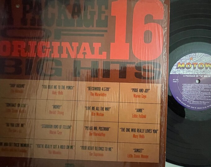 Motown 16 Original Hits “A Package of 16 Original Hits” LP Record Vinyl ...
