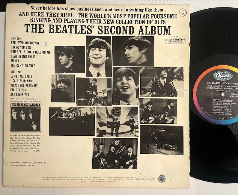 The Beatles Second Album LP Record Vinyl (original) 1960’s - Etsy