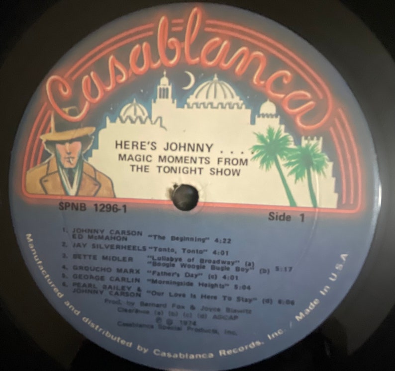Johnny Carson Here’s Johnny Magic Moments From the Tonight Show. 2 LP ...