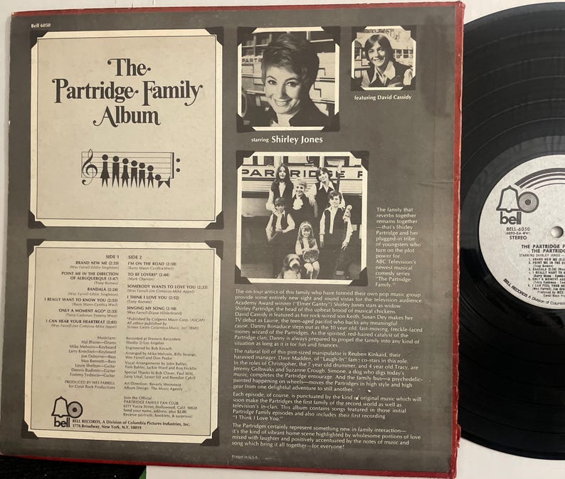 The Partridge Family First Album LP Record Vinyl - Etsy