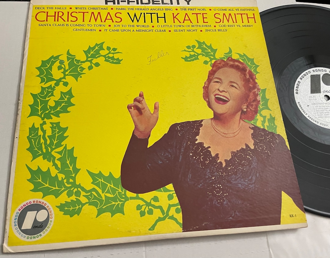 Kate Smith “christmas With Kate Smith” LP Record Vinyl Rondo Records ...