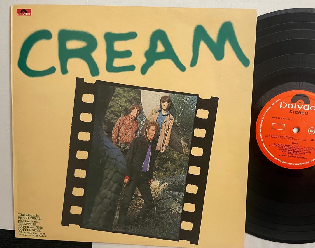 Cream “cream” Eric Clapton LP Record Vinyl - Etsy