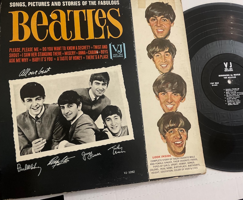 The Beatles “songs, Pictures and Stories LP Record Vinyl W/ Gatefold (original) 1964 Vee Jay ...