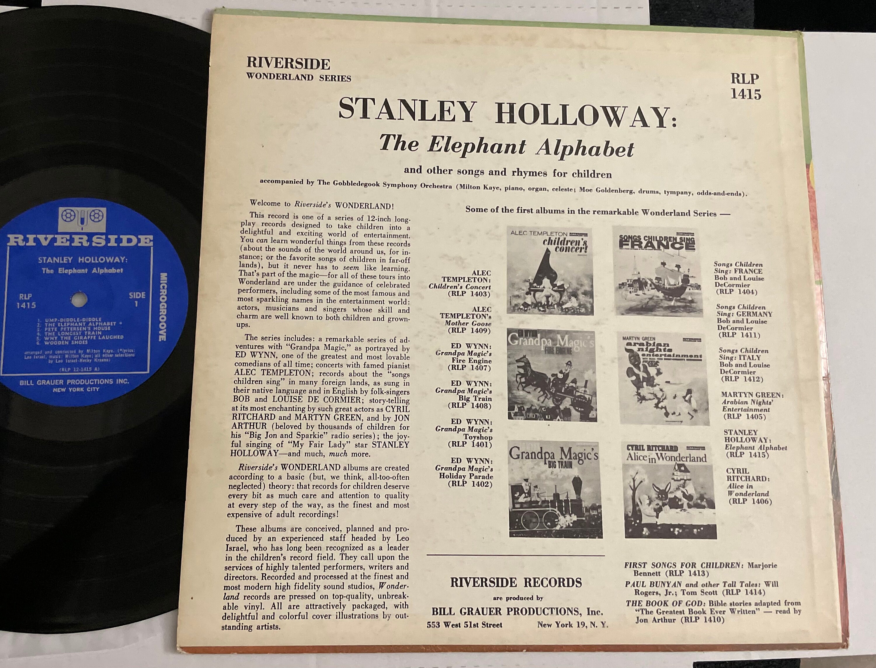 Stanley Holloway the Elephant Alphabet LP Record Vinyl - Etsy