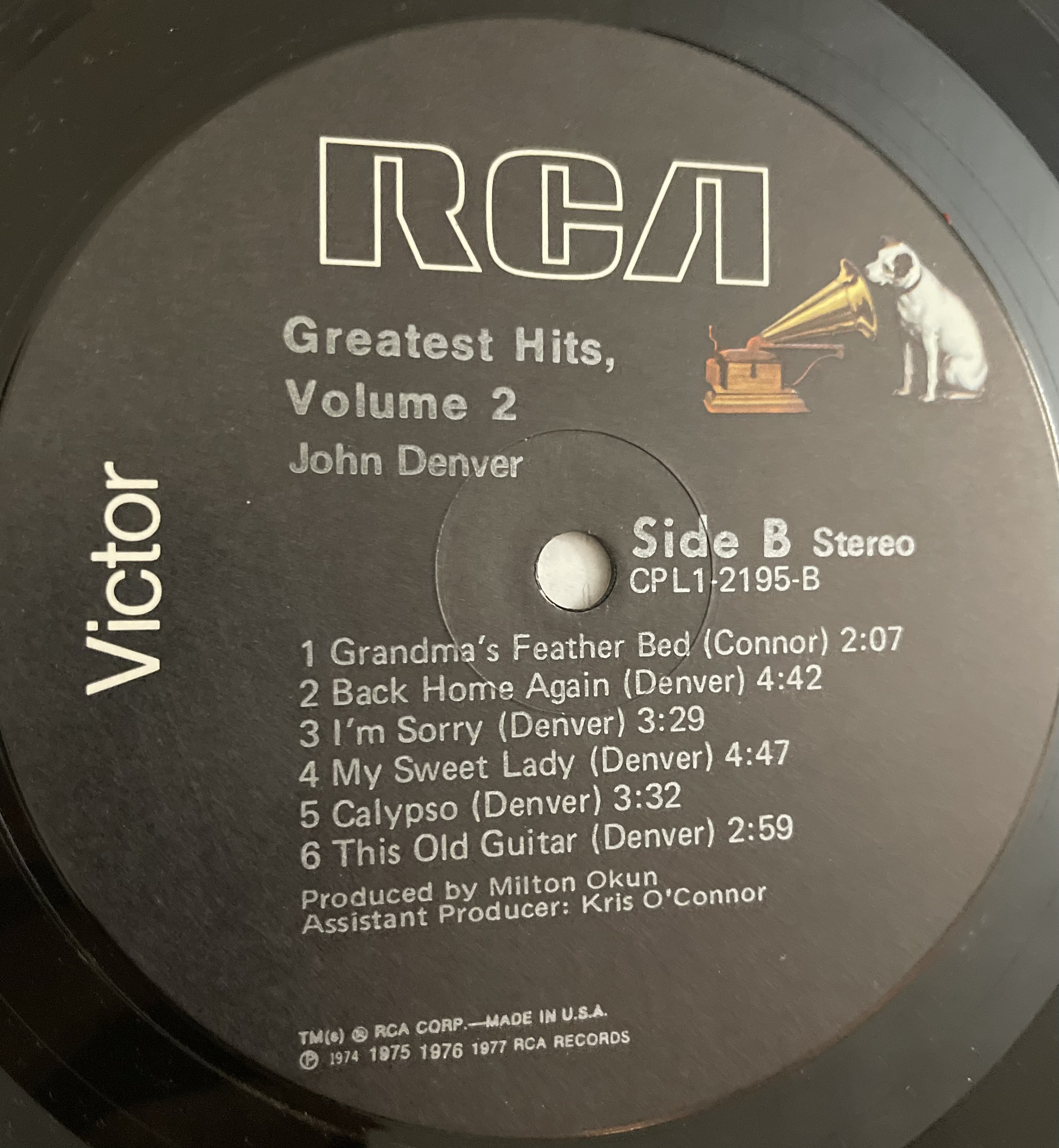 John Denver John Denvers Greatest Hits Vol 2 Lp Record Vinyl Etsy