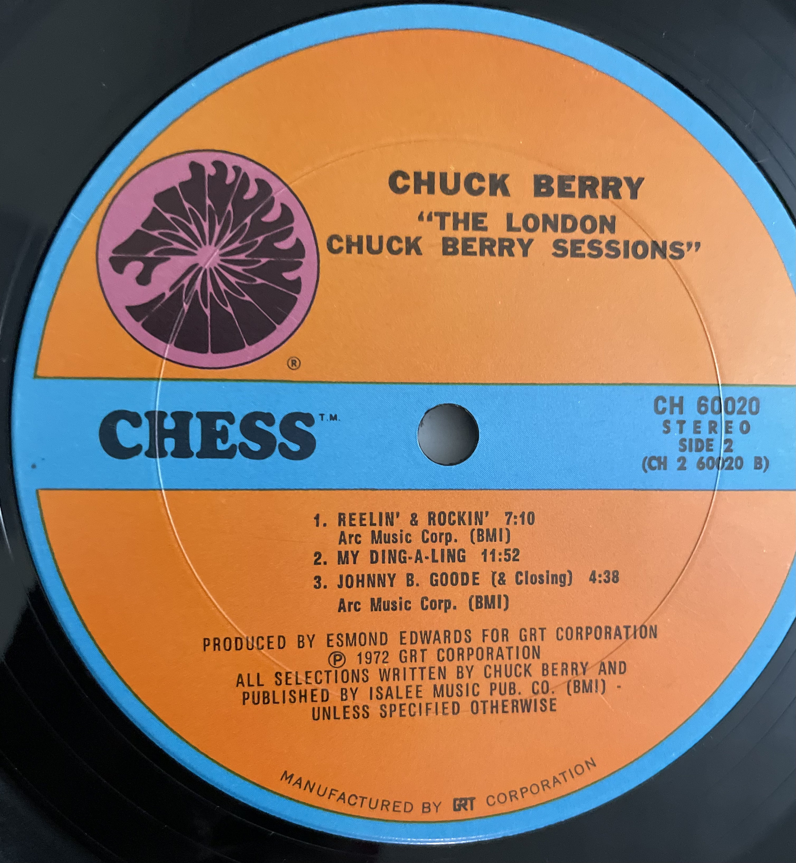 Chuck Berry “the London Chuck Berry Sessions” LP Record Vinyl W ...