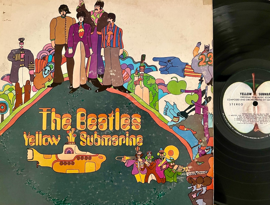 The Beatles "yellow Submarine" LP Record Vinyl - Etsy