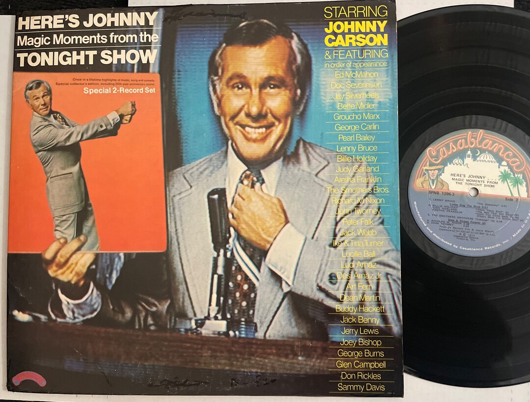 Johnny Carson Here’s Johnny Magic Moments From the Tonight Show. 2 LP ...