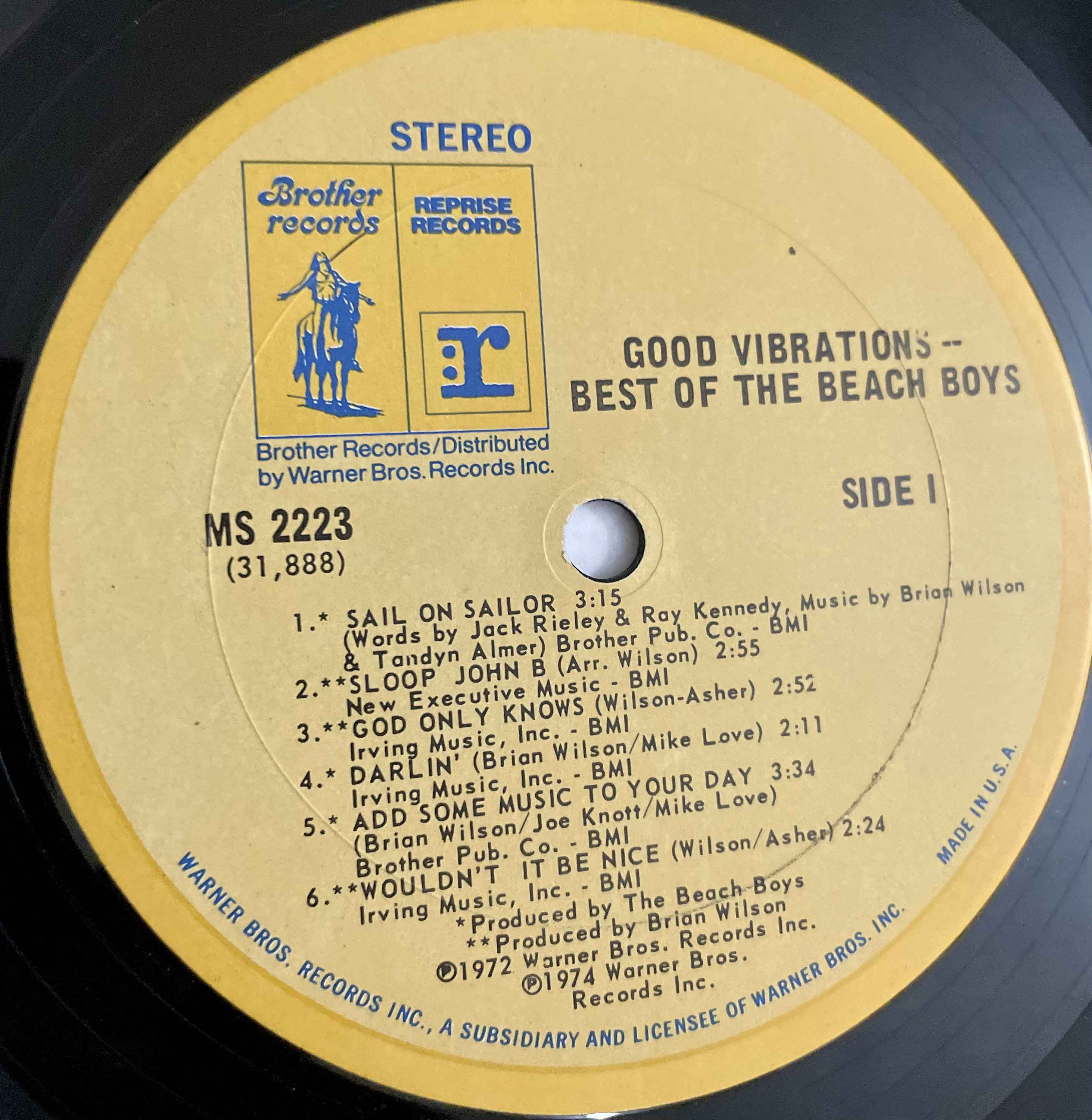 The Beach Boys good Vibrations LP Record Vinyl - Etsy