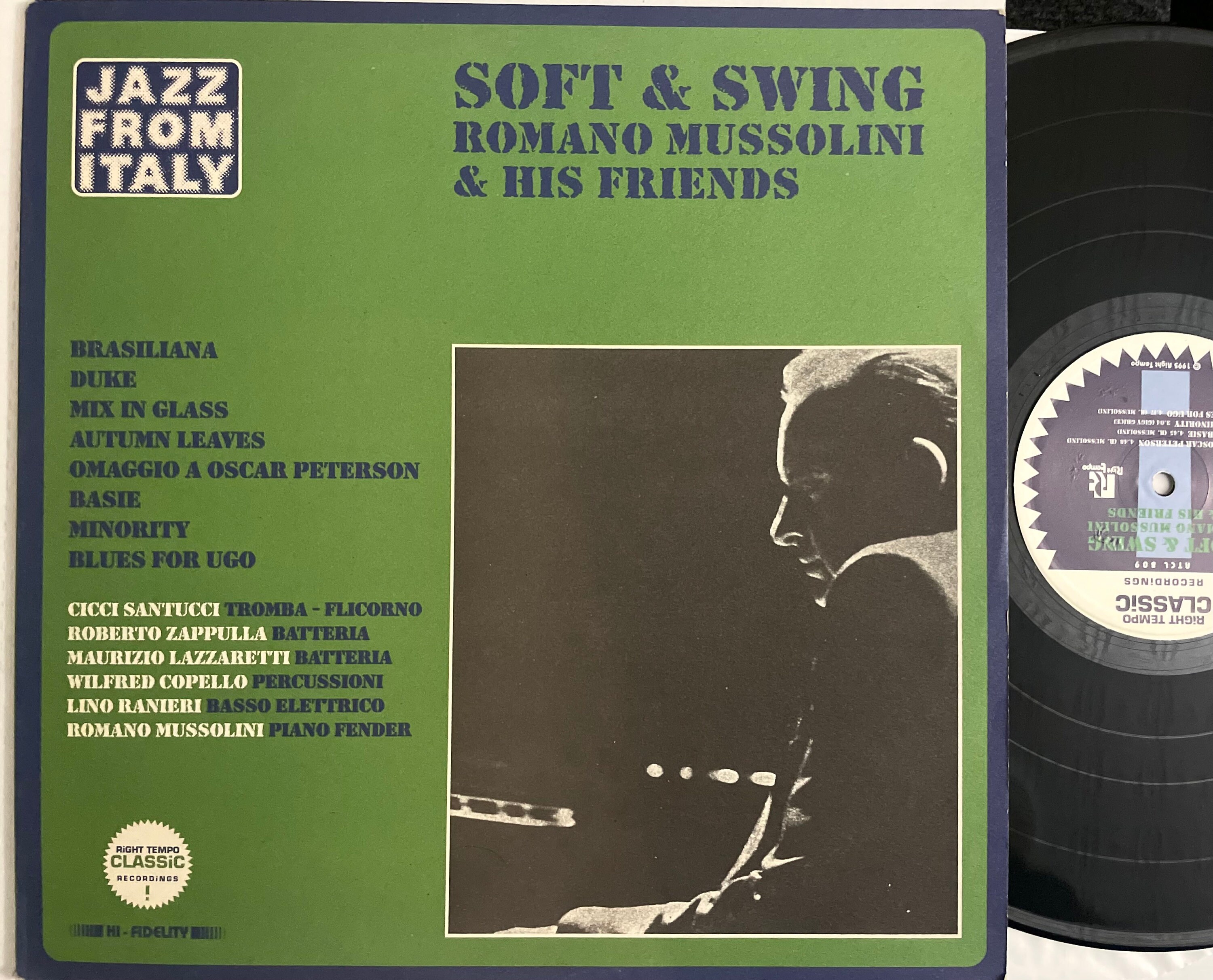 Romano Mussolini and His Friends Soft & Swing LP Record Vinyl Italian ...