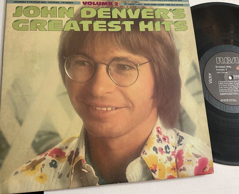 John Denver John Denver’s Greatest Hits Vol. 2 LP Record Vinyl - Etsy