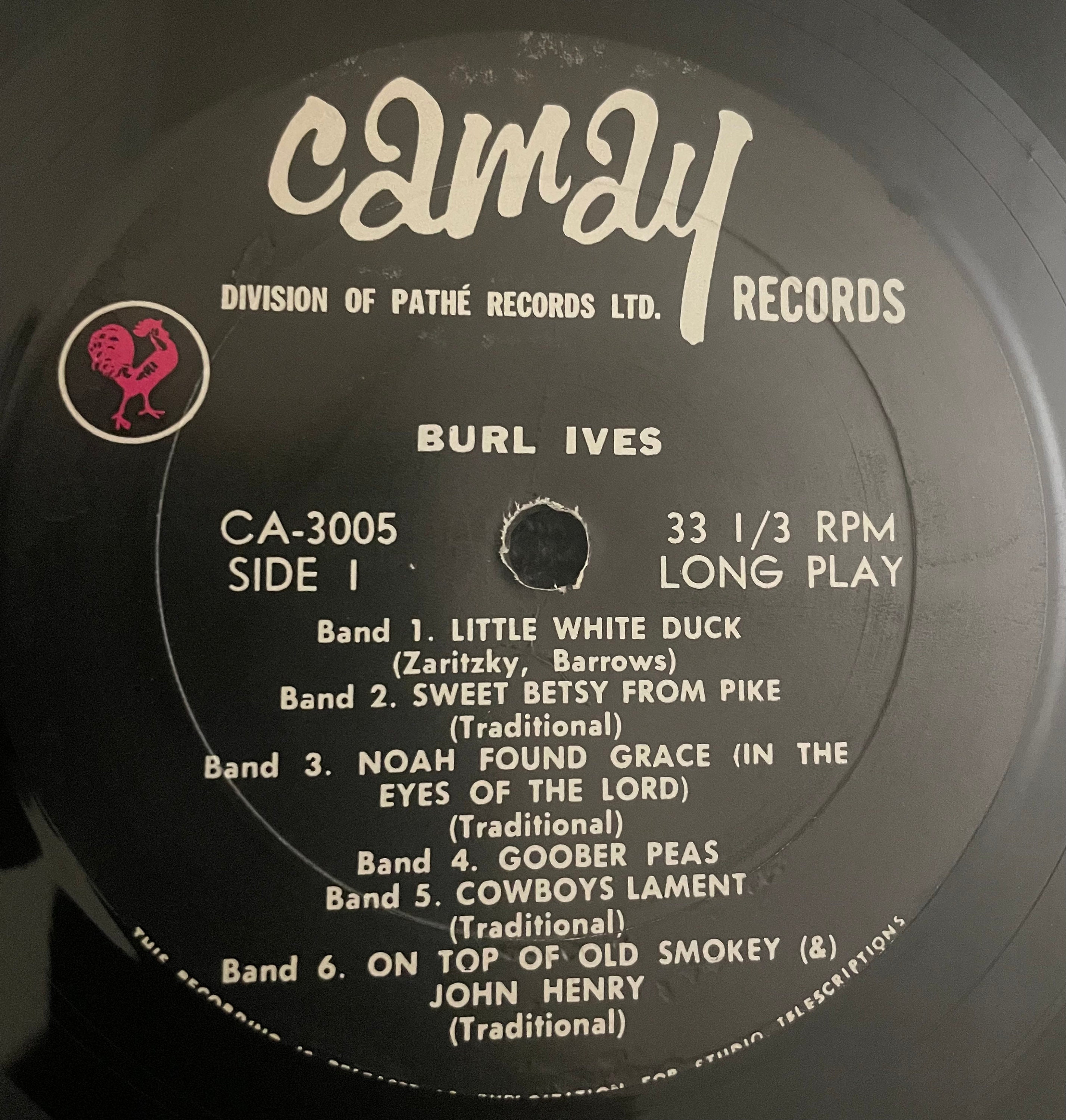 Burl Ives “burl Ives” LP Record Vinyl W/ Little White Duck) - Etsy