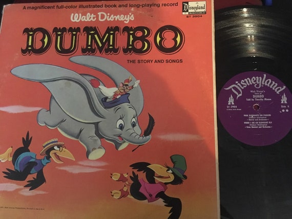 Dumbo Walt Disney Book and LP Record Vinyl W/ Gatefold | Etsy