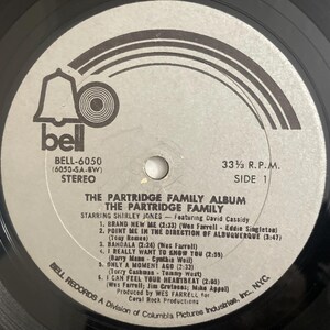 The Partridge Family First Album LP Record Vinyl - Etsy